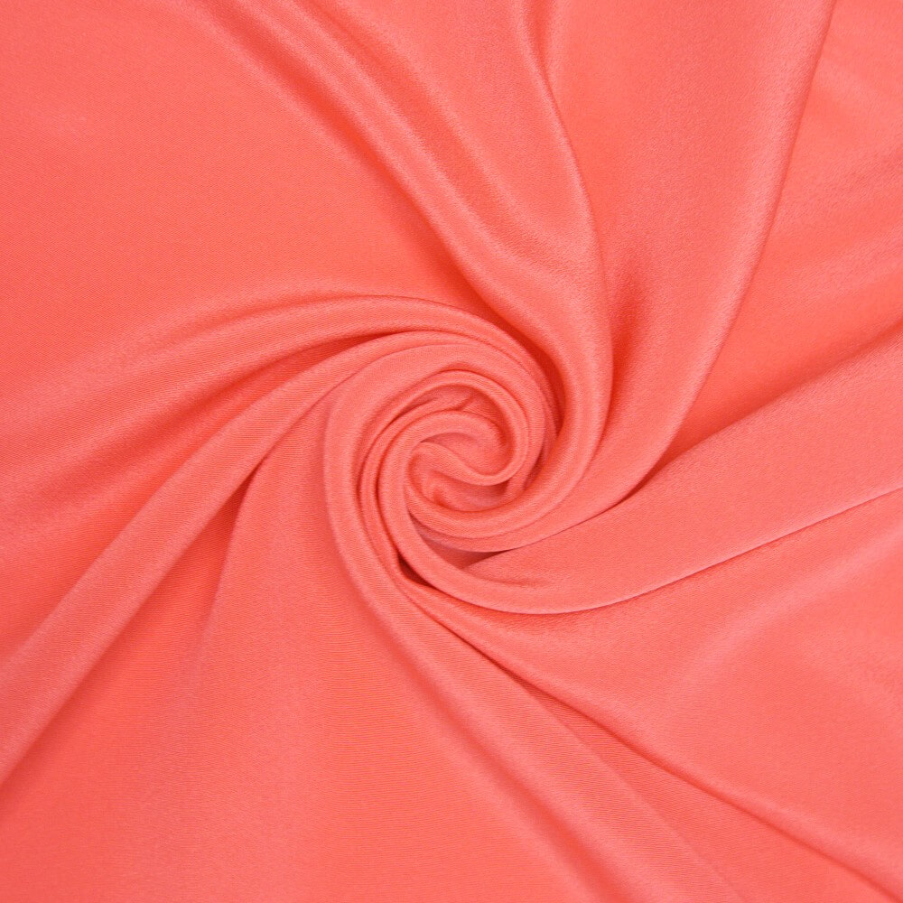 2 Ply Silk Crepe - Salmon Sample - Gala Fabrics