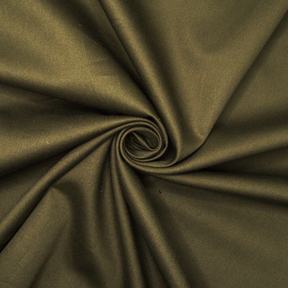 Light Cotton Gabardine - Army Green - Gala Fabrics